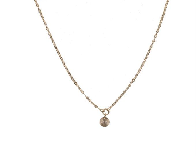 COLLIER L'ÎLE MAURICE DORÉ - Vikana-bijoux